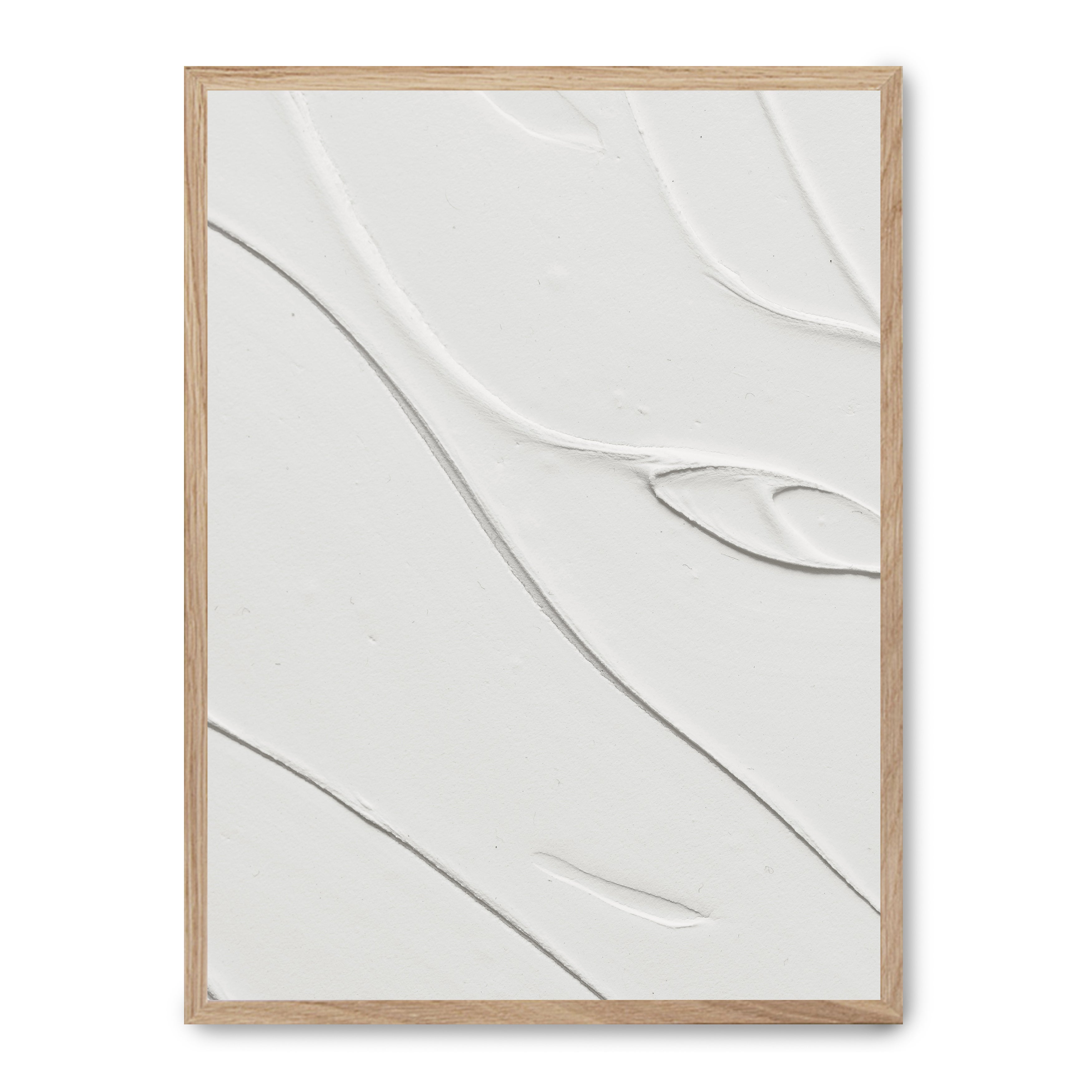 Cuadro Texture vibes I, marco premium chapado en roble, 30x40 cm ...