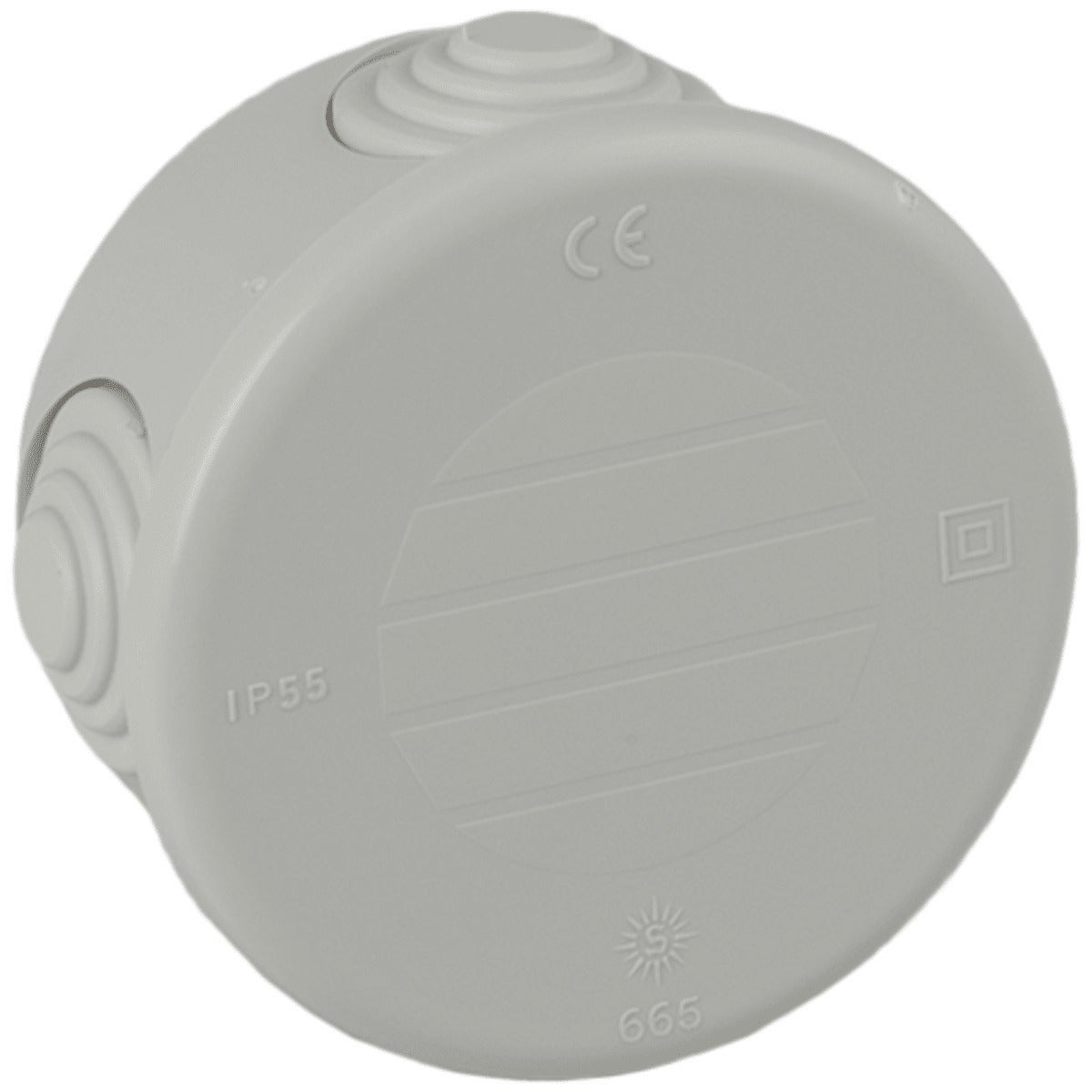Boîte de dérivation ronde IP55 4 entrées - 70 x 35 mm - Solera | Leroy ...