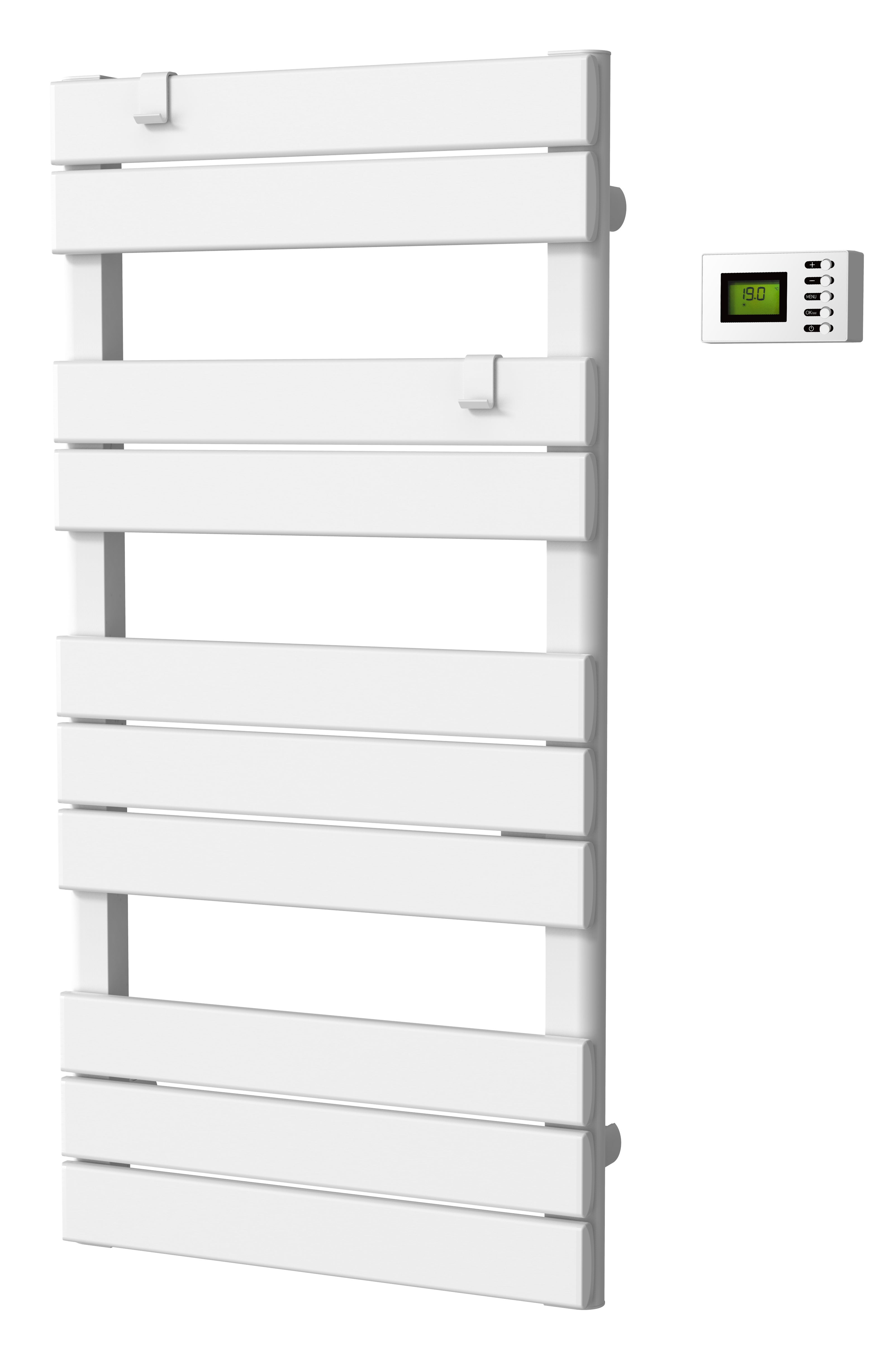 Sèche-serviettes 500W, IP24 ,6 modes ECO Télécommandé HÉVIZ LCD ...