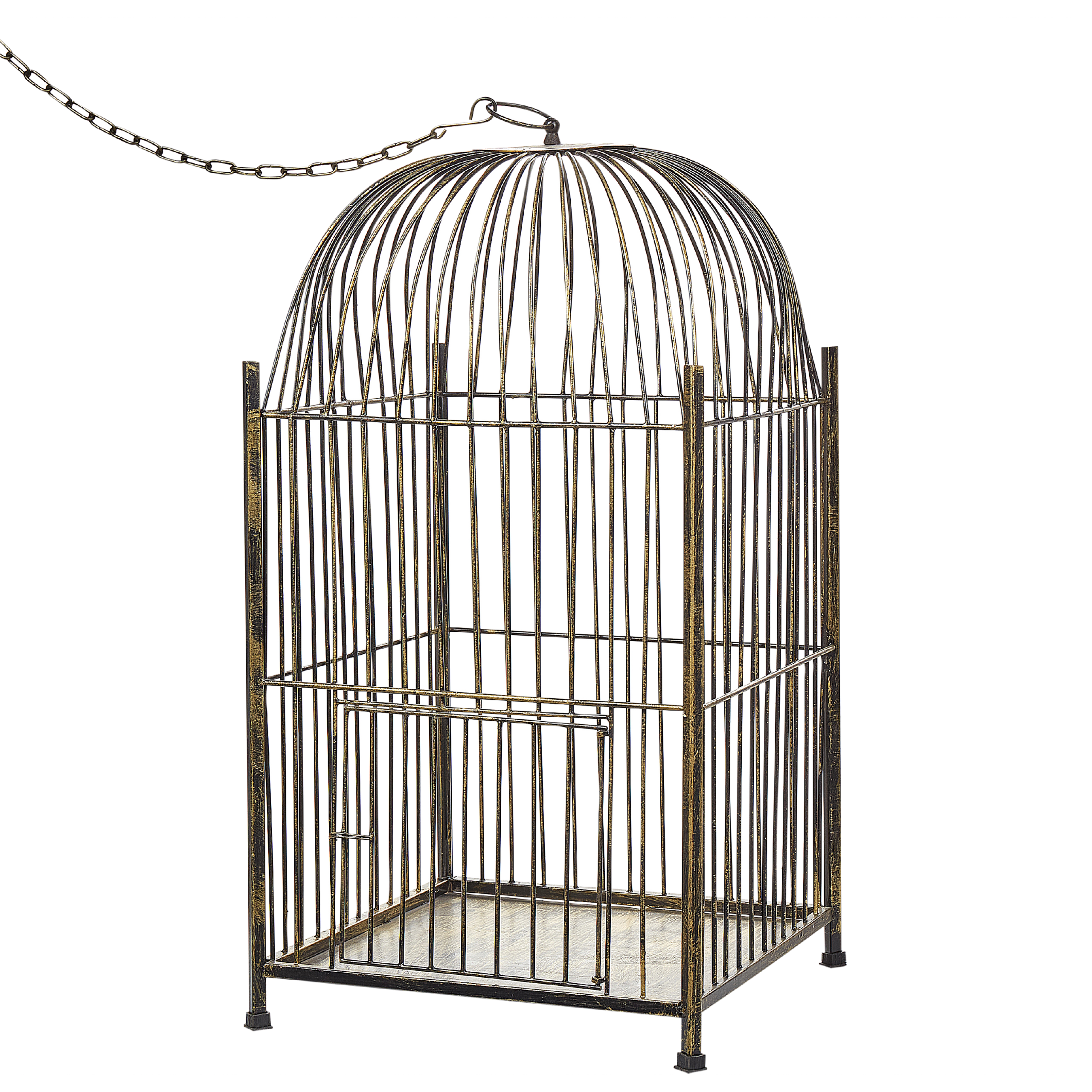 Beliani Linterna Hierro Dorado COMOROS | Leroy Merlin