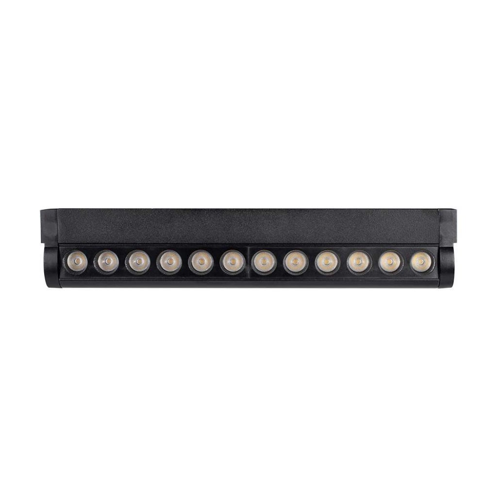 Rail LED linéaire magnétique ajustable 12W Noir Couleur 6400K IP20 ...