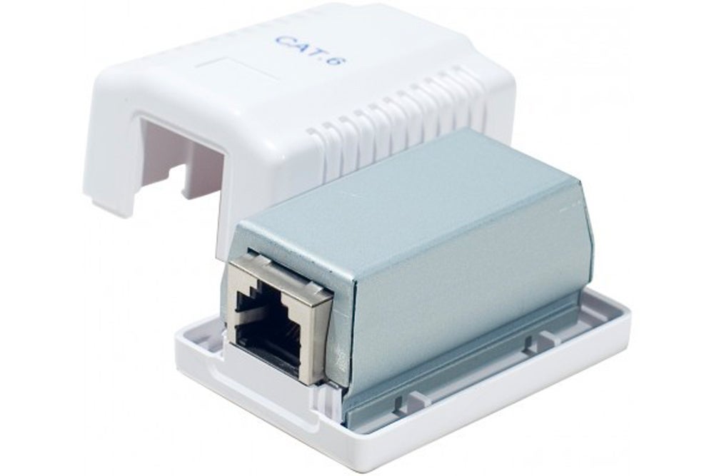 Boitier mural rj45 1 port cat 6 stp CONECTICPLUS | Leroy Merlin