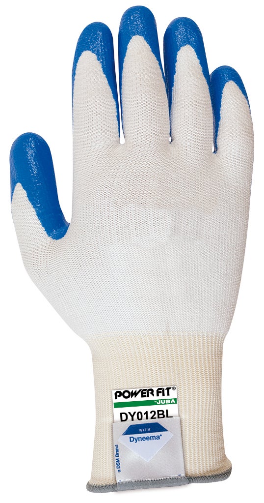 Juba Guante anticorte Power Fit Dyneema, palma nitrilo, talla M (Azul ...