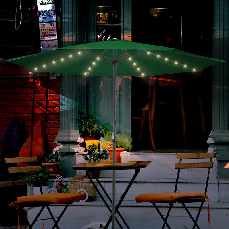 Paraguas de jardín UV30+, metálico, para jardín, balcón y terraza, 350 ...