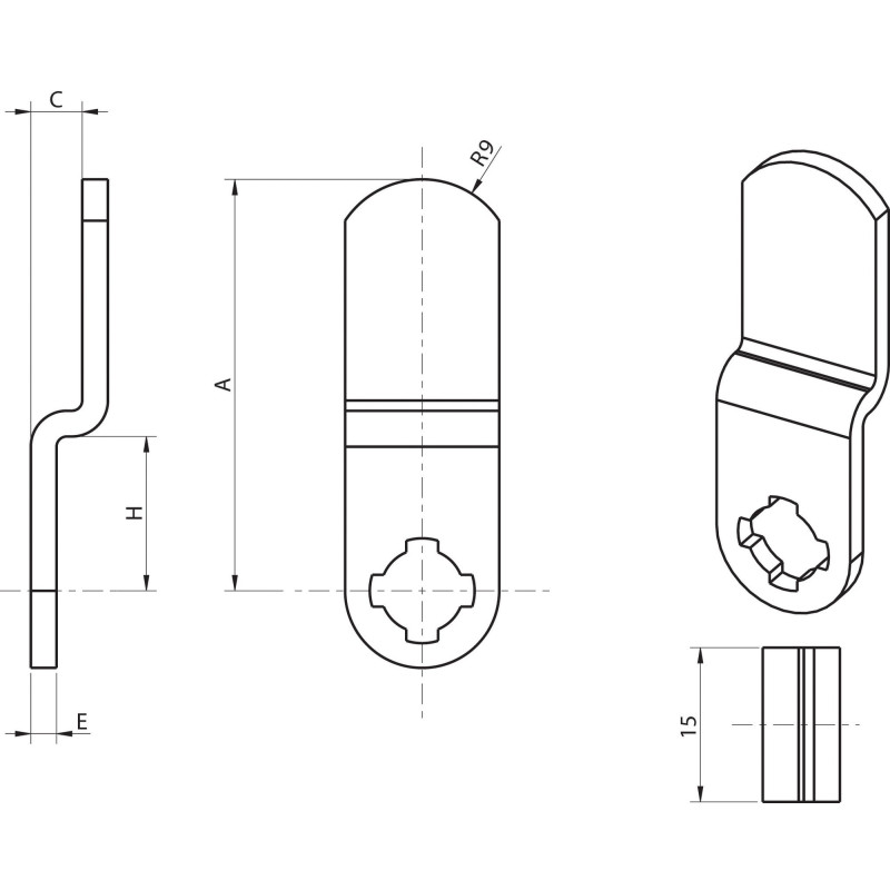 Came modèle 4929 66 coudée F1 RONIS 73420 | Leroy Merlin