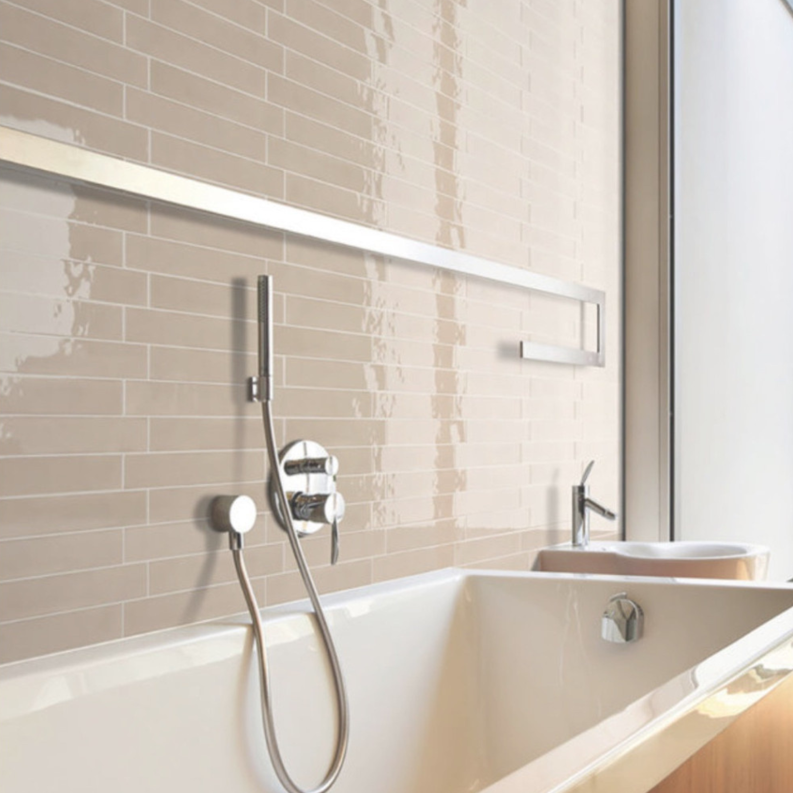 Baguette de finition pour Carrelage mural faïence effet artisanal ...