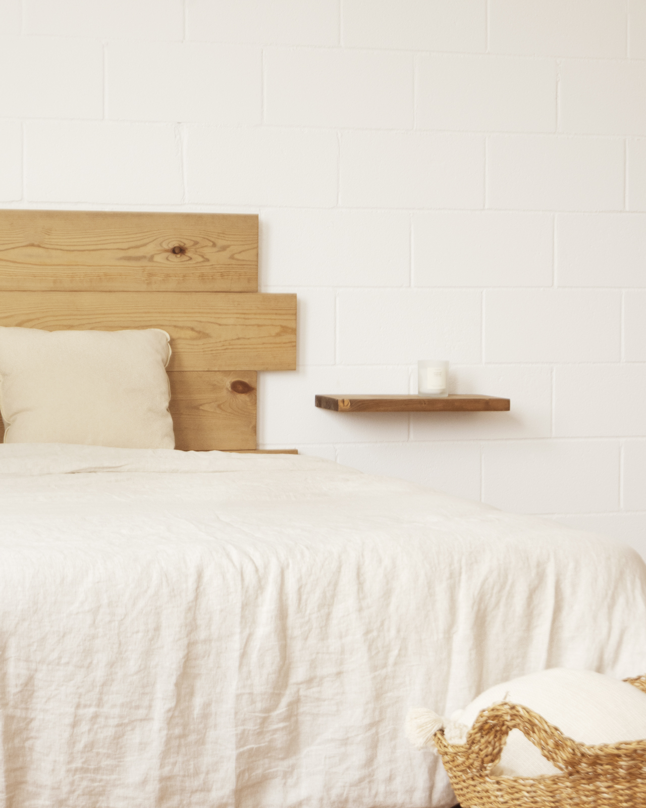 HAK - Table de chevet en bois couleur chêne foncé 45x3,2x19,7cm ...