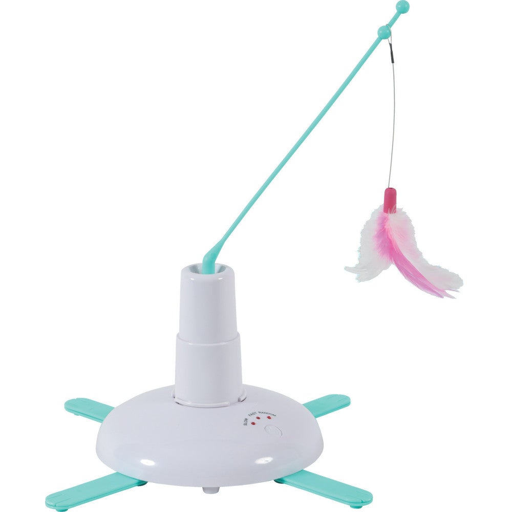Animallparadise -jouet rotatif avec plumeau cat player2 ø 48 x 34.5 cm ...