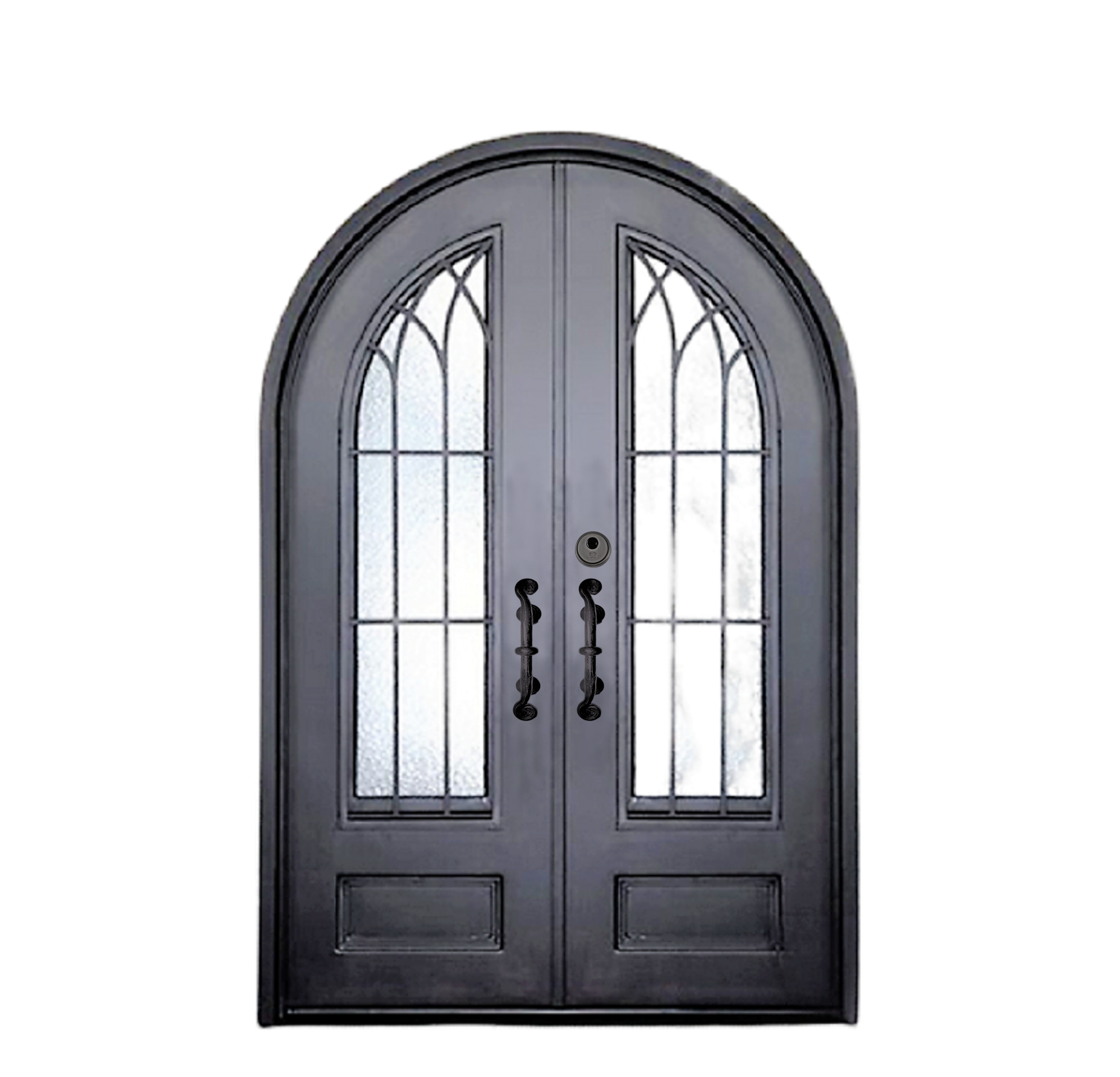 PORTE D'ENTRÉE DOUBLE MÉTALLIQUE, FAITE À LA MAIN, POUR L'EXTÉRIEUR ...