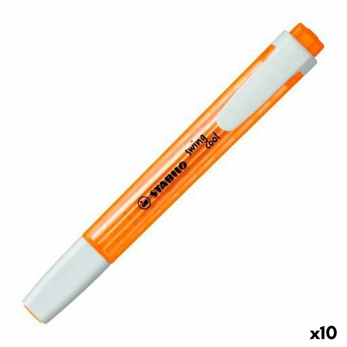 Marqueur fluorescent Stabilo Swing Cool Orange (10 Unités) | Leroy Merlin