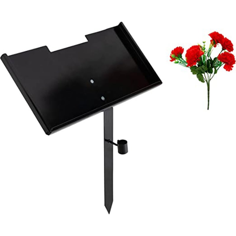 Support de marqueur commémoratif en métal, piquet de jardin pour plaque ...