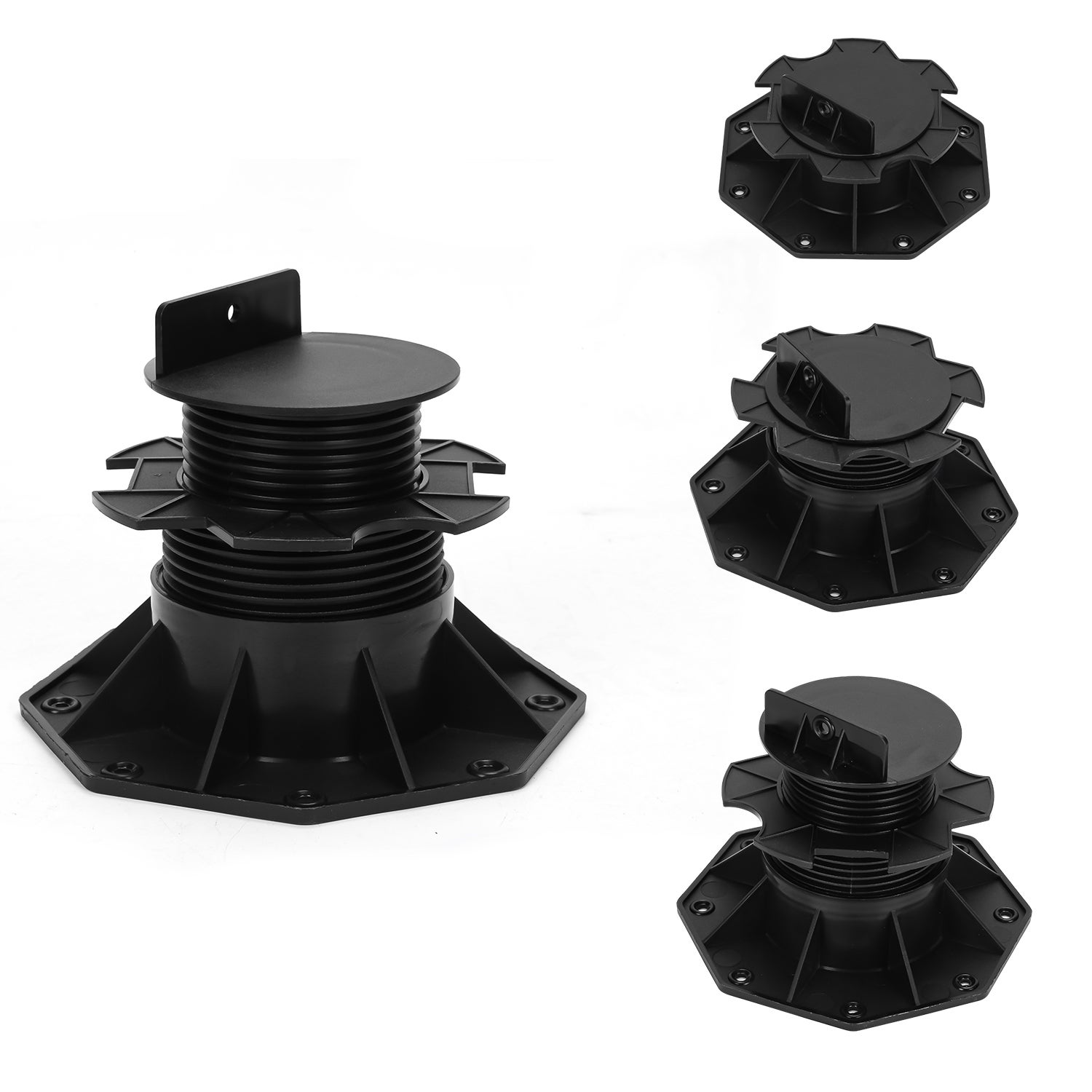 PLOT RÉGLABLE DE 60 À 140 MM POUR TERRASSE BOIS ET COMPOSITE Roulements pour lames de terrasse ...