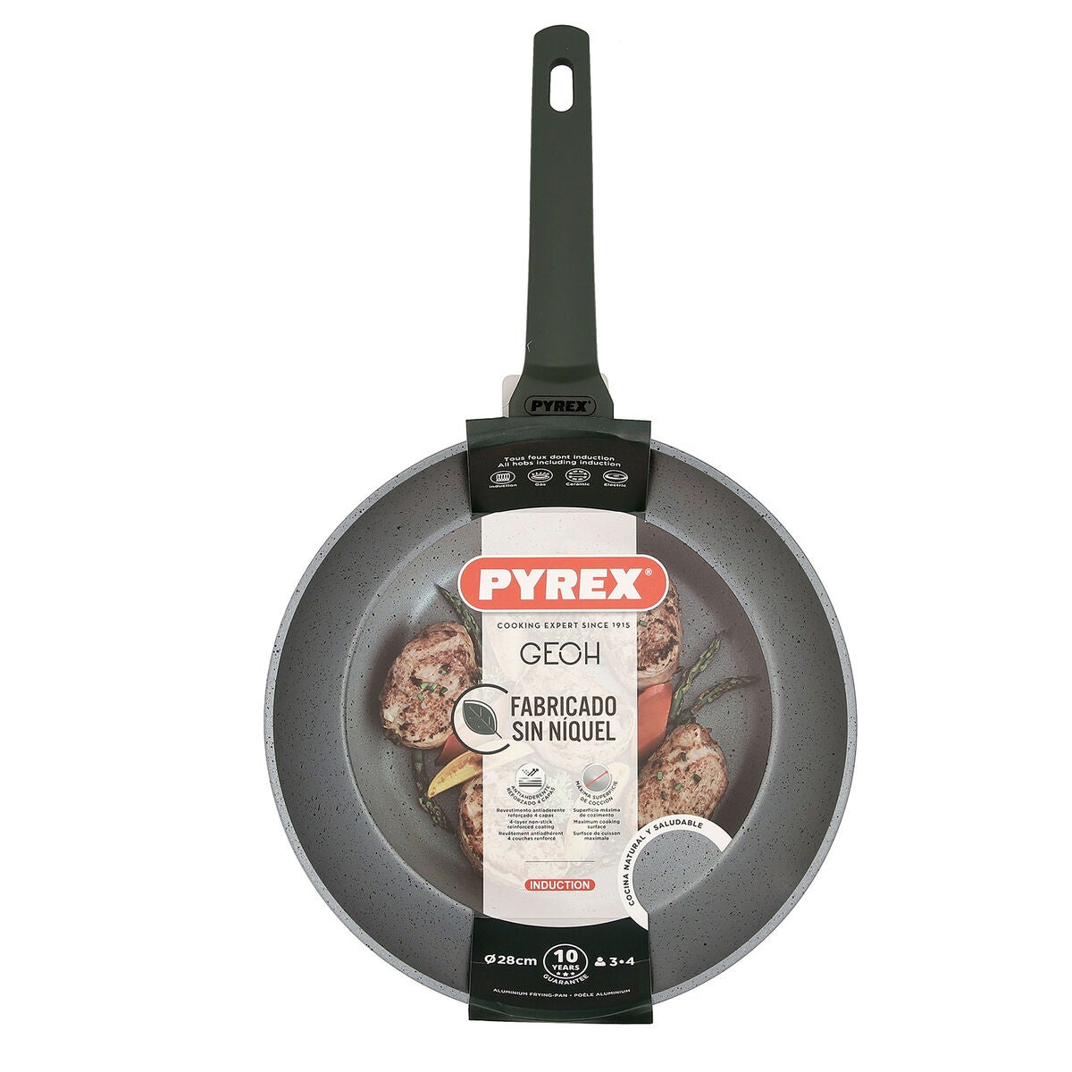 Sartén Antiadherente Pyrex Geoh Aluminio Forjado 28 cm | Leroy Merlin