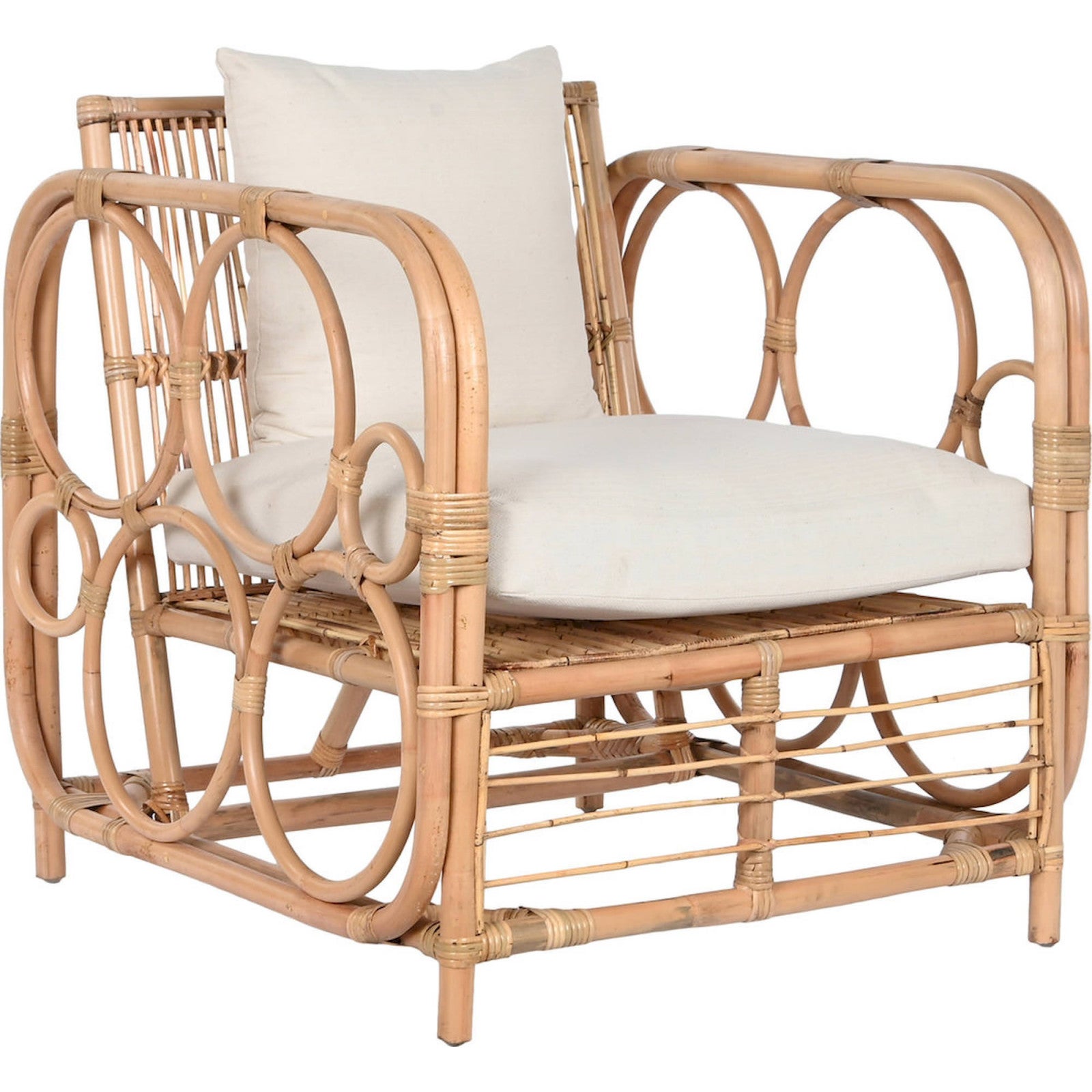 Fauteuil rotin blanc douceur et confort élégant | Leroy Merlin