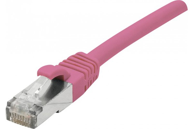 CONECTICPLUS Câble rj45 cat6a blindé rose 25 m | Leroy Merlin