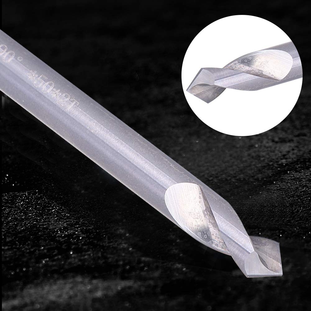 Foret à chanfreiner en acier au tungstène HRC 55, forets de centrage à ...