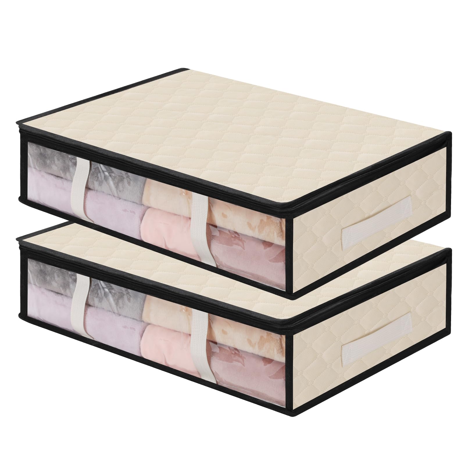 Saco de almacenamiento bajo la cama,Lote de 2 organizadores plegables ...