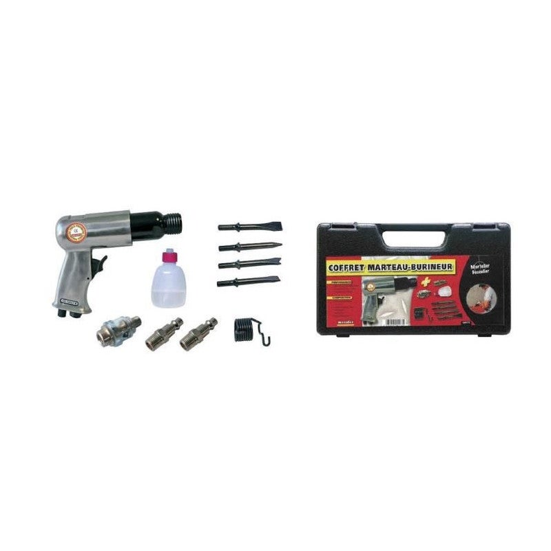MECAFER Bmc Marteau burin pneumatique avec 4 burins Hex | Bricoman