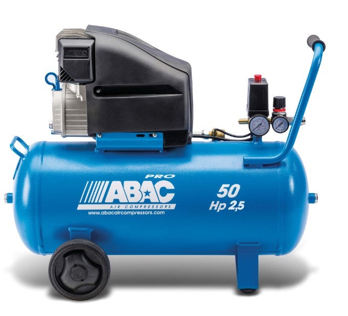 Abac - Compresseur à piston lubrifié 2,5CV 230V Mono 10 bar 50L Direct ...