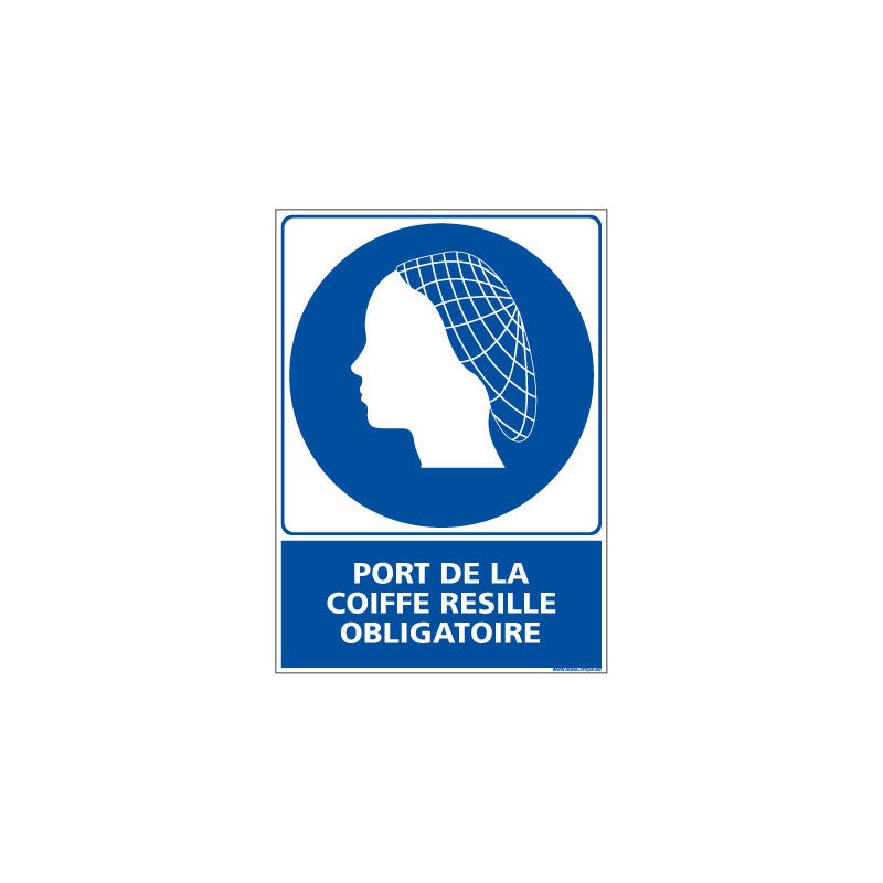 Panneau Obligation PORT DE LA COIFFE RESILLE OBLIGATOIRE (E0379) 150 x ...
