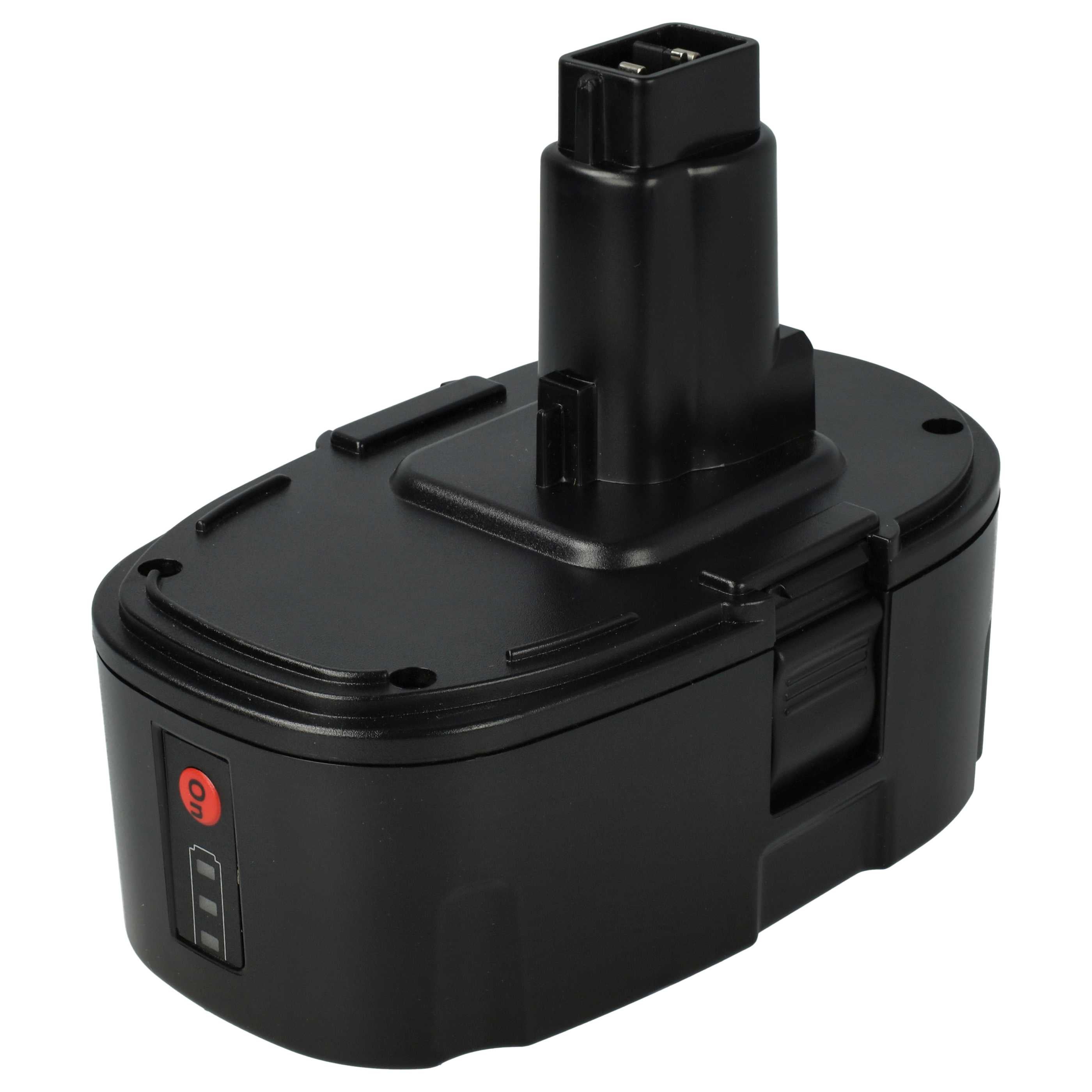 EXTENSILO 1x Batterie compatible avec Dewalt DC411B, DC410KA, DC410 ...