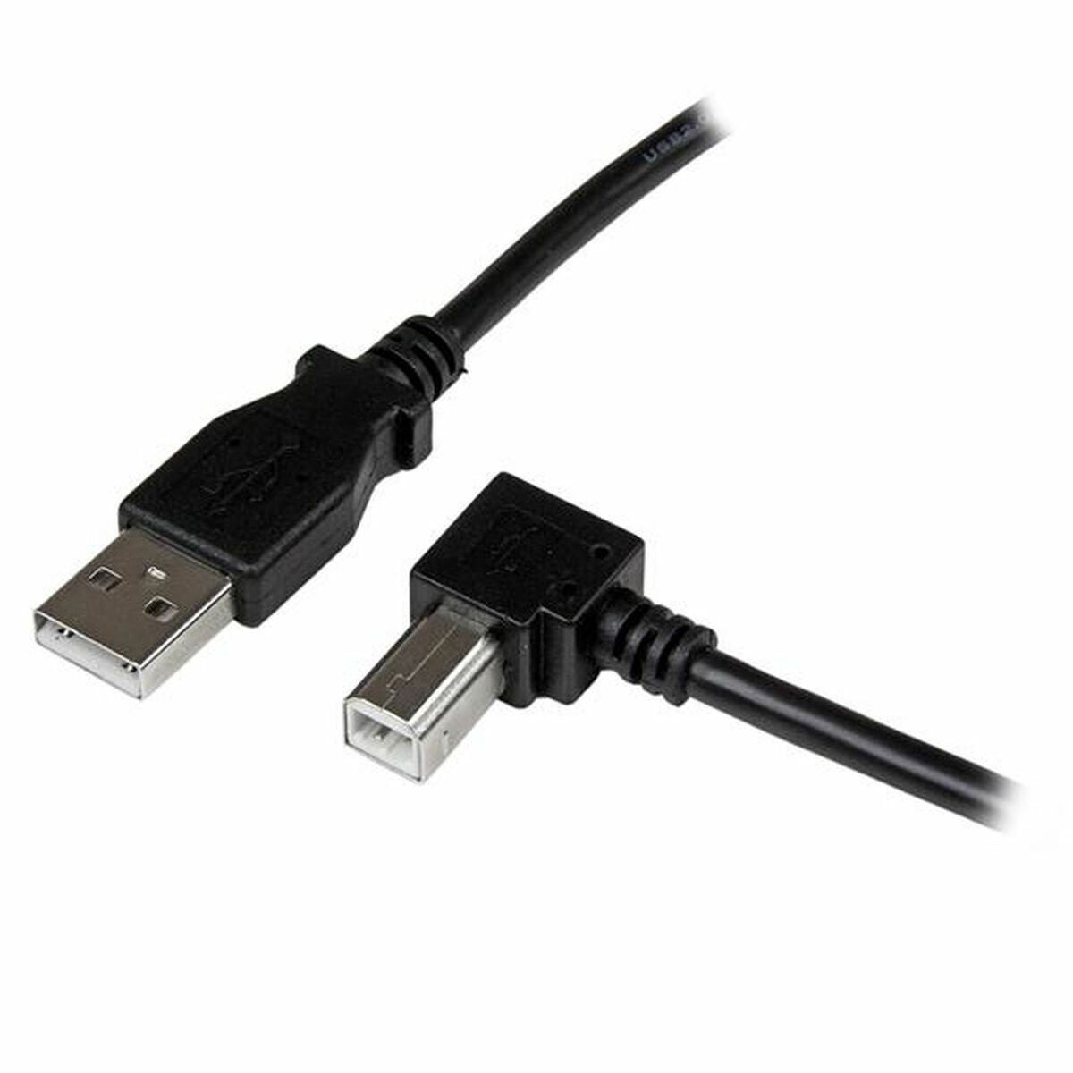 Câble USB A vers USB B Startech USBAB1MR Noir | Leroy Merlin