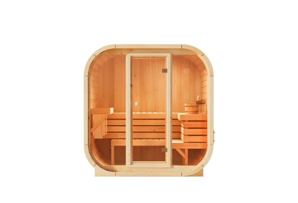 Sauna intérieur Ellipso M FinnTherm, 2x1.1m dim. ext. (cas échéant incl ...