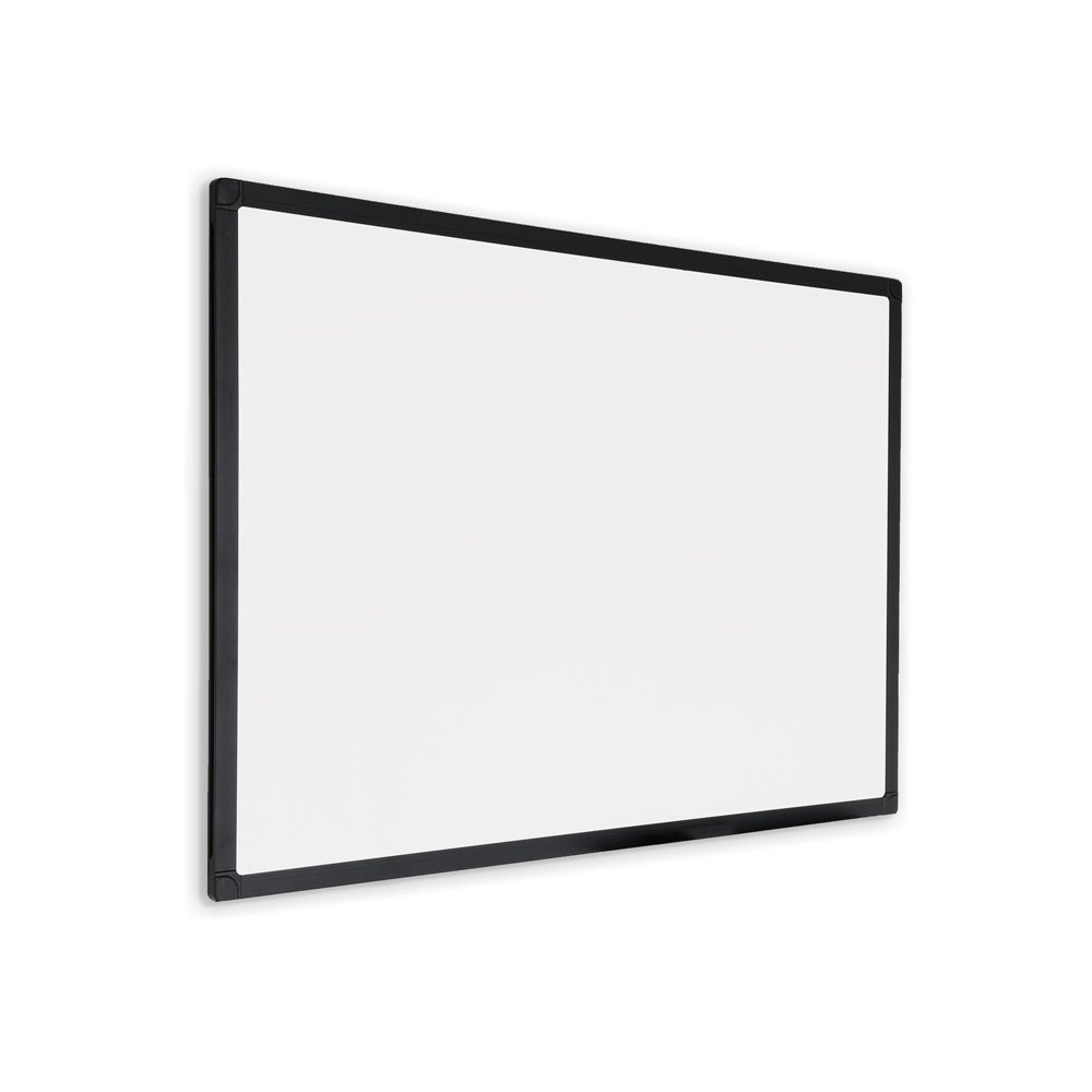 Lavagna bianca con cornice nera - magnetica - 80x110 cm | Leroy Merlin