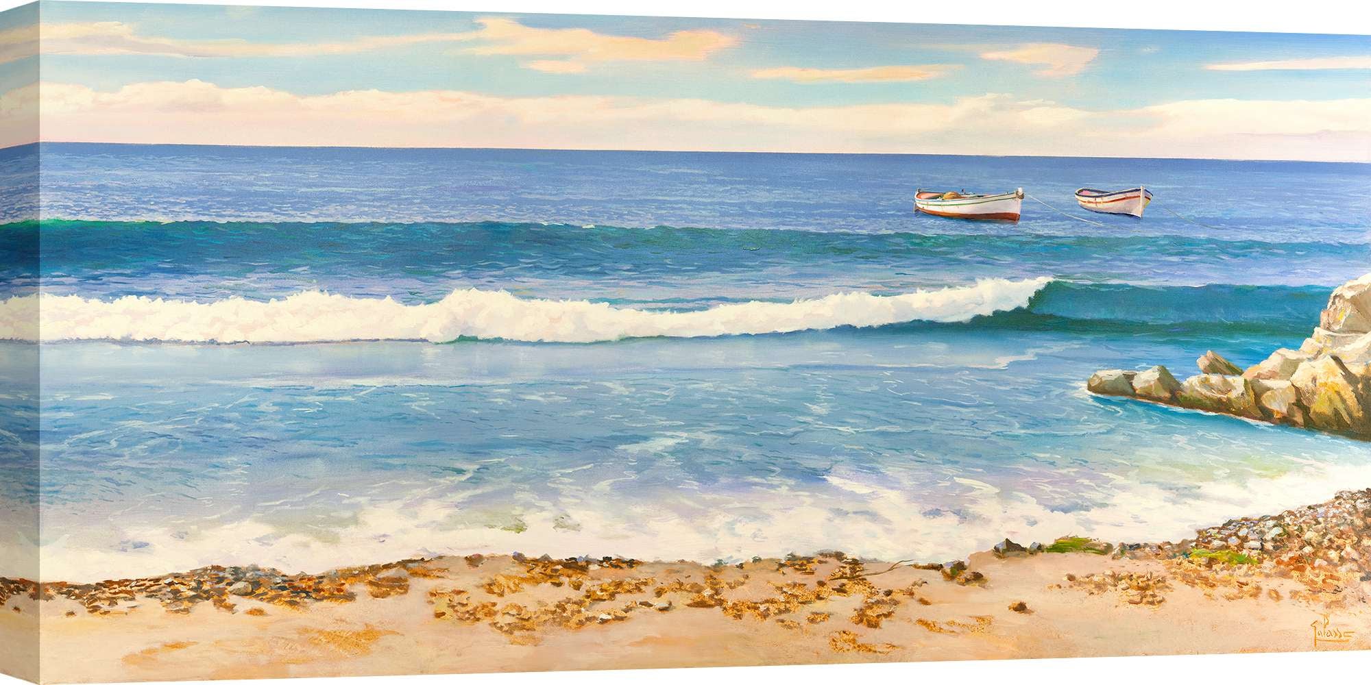 Tableau Mer - impression sur toile - Adriano Galasso - Sur la mer ...