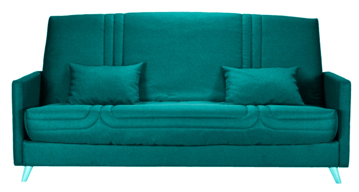 Banquette Clic-clac tissu 130x190 matelas Starbed 13cm avec rangement ...