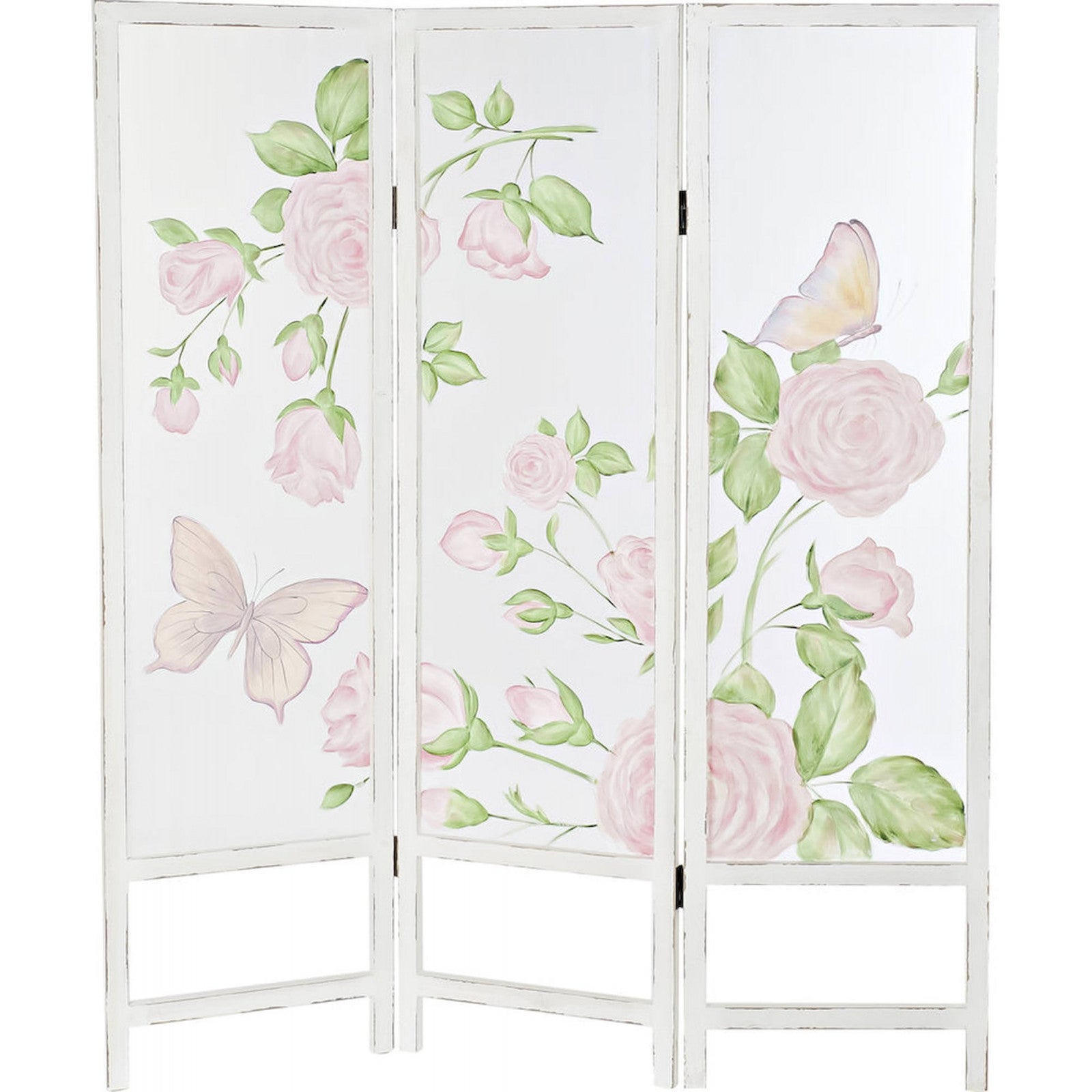 Paravent Fleur rose romantique pour intérieur chic 150 x 2,5 x 180 cm ...