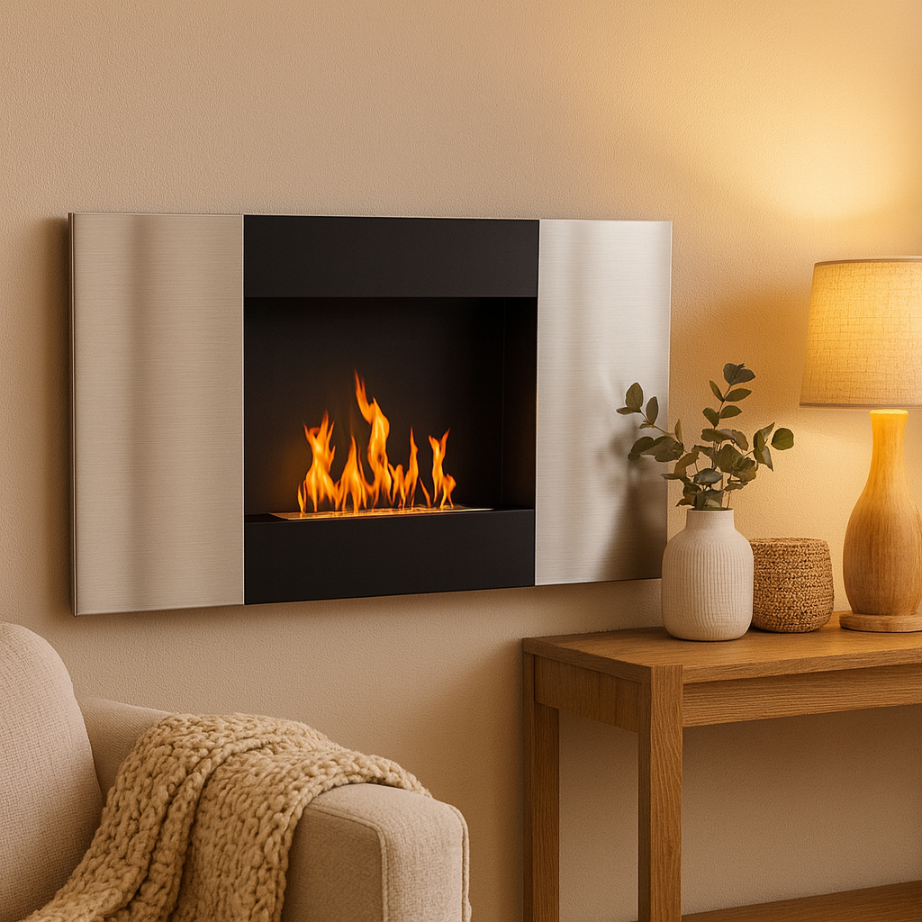 Cheminée bio ethanol Verinox - Inox brossé | Leroy Merlin