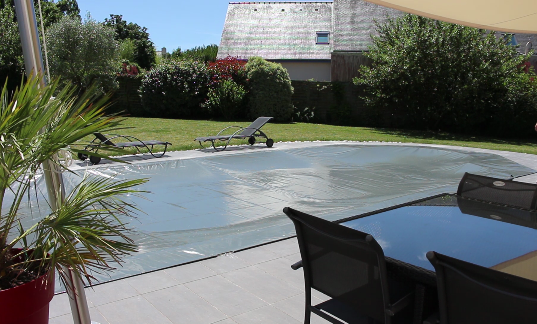 Couverture de Sécurité 4 Saisons Cov'Top | Piscine 2,5x5m | Enrouleur ...