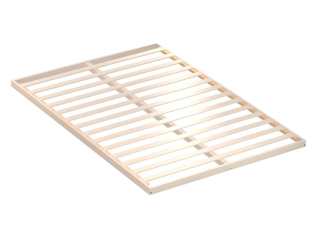 Sommier cadre à lattes encastrable 140 x 190 cm 14 lattes multiplis en ...