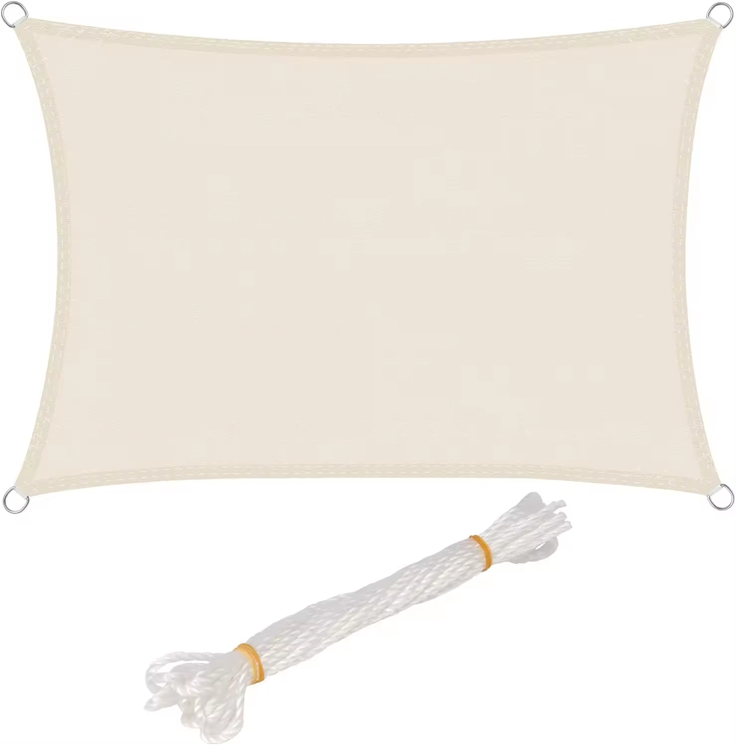 Toldo vela rectangular de 1,8 x 2,4 m, impermeable, resistente al ...