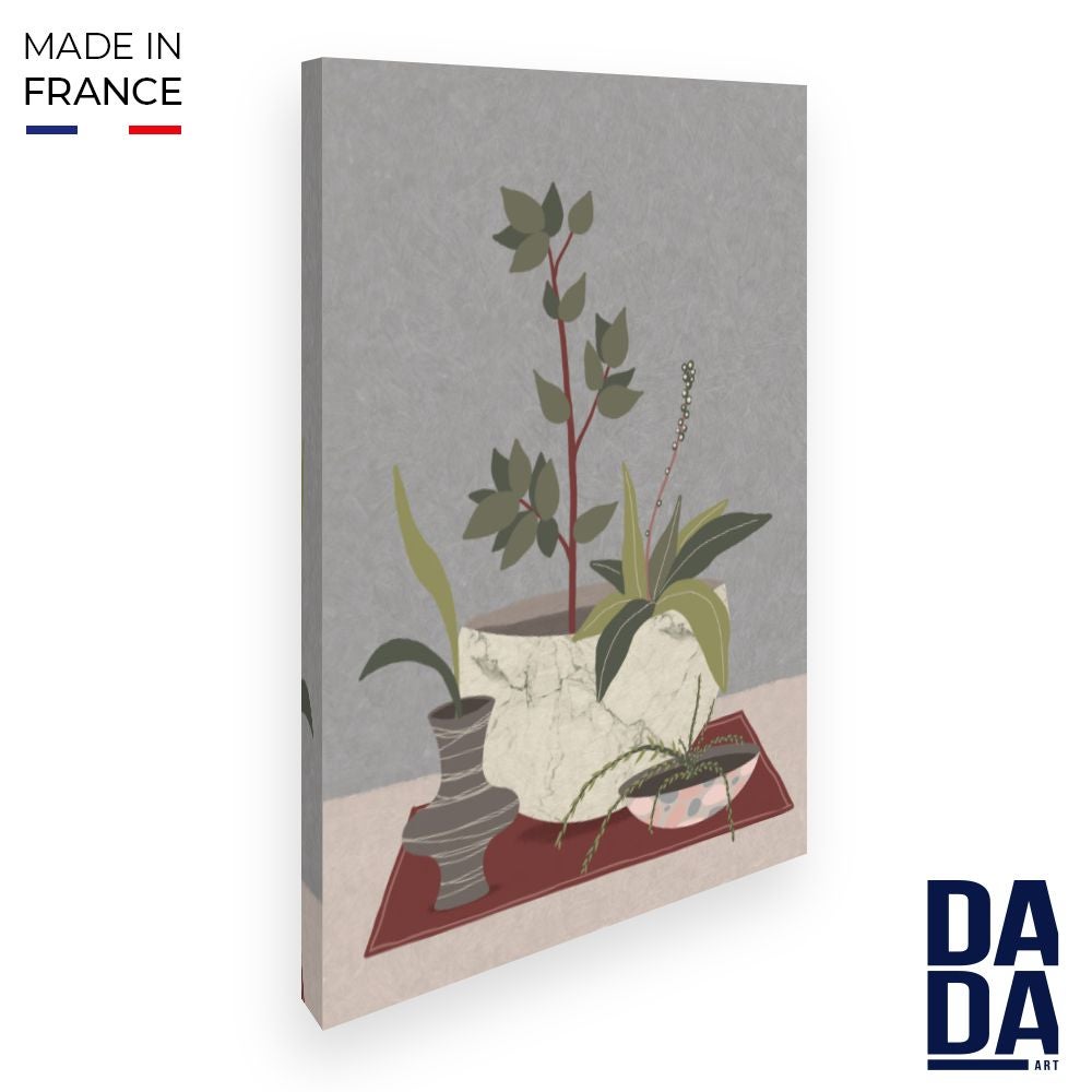 Toile Plantes en pots / 50x70cm / Fabriqué en France / DADA ART | Leroy ...