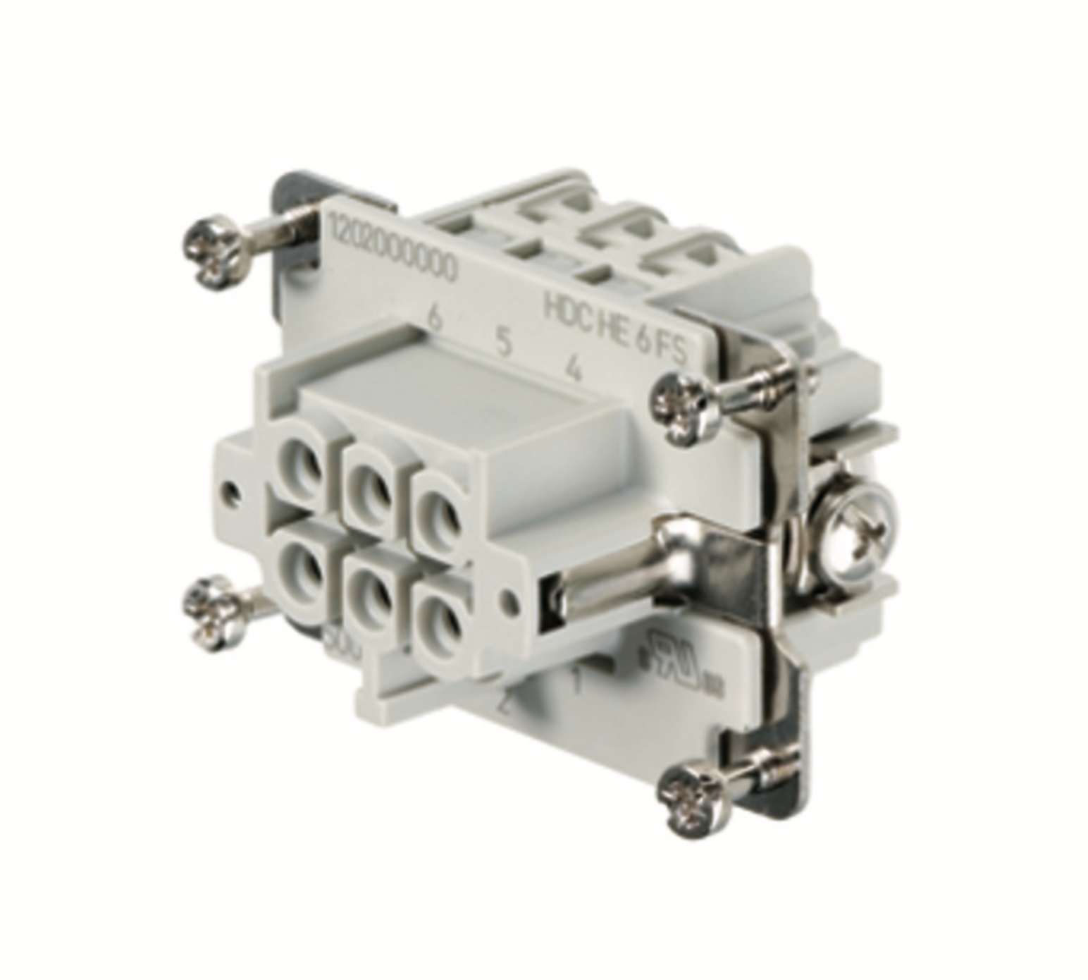 Connecteur femelle à vis 500 V 24 A, 6 pôles, HDC taille 3, HDC HE 6 FS | Leroy Merlin