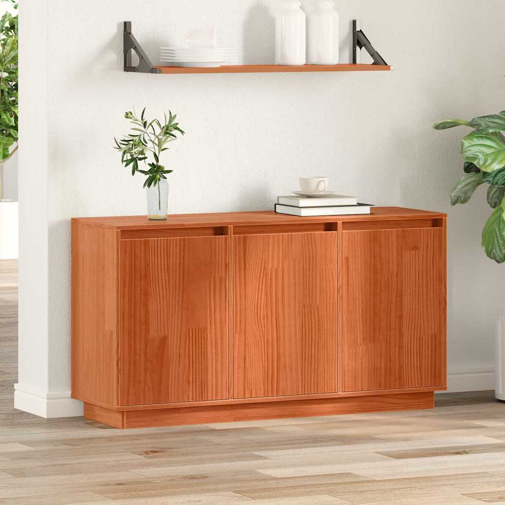 Buffet Chêne brun 111 x 34 x 60 cm Pin massif | Leroy Merlin