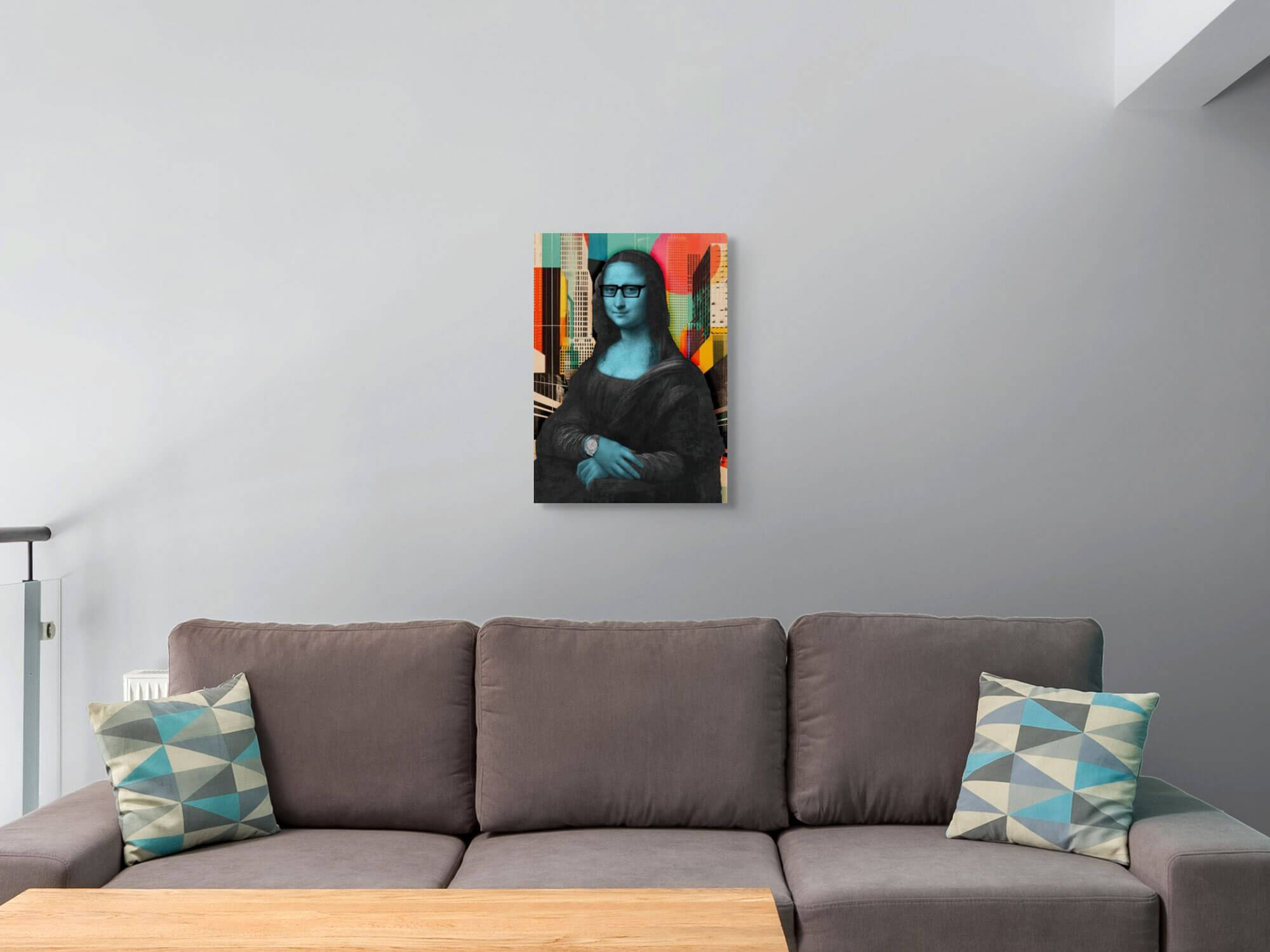 ADM - Tableau en acrylique brillant Monna Lisa in the City | Leroy Merlin