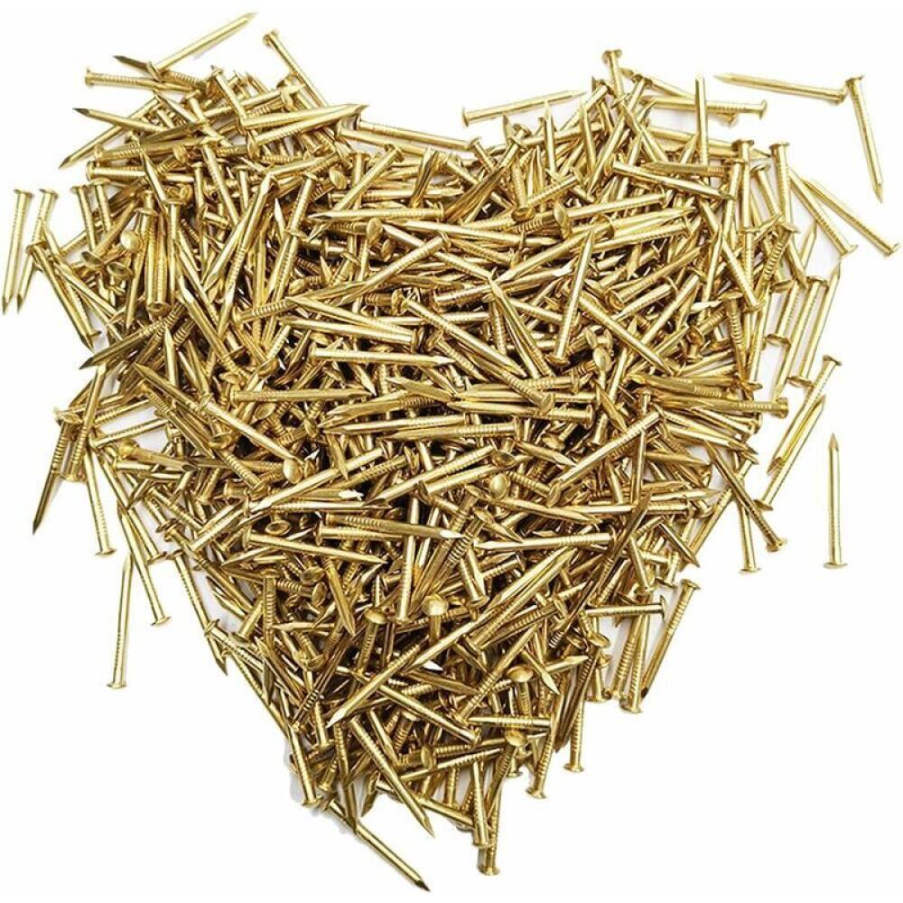 Clavos pequeños de latón, 200 piezas, 1,2x10 mm, adecuados para ...