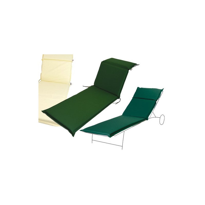 Cuscino Zippo verde lettino 190x60x7 cm – Comfort elegante per sdraio ...
