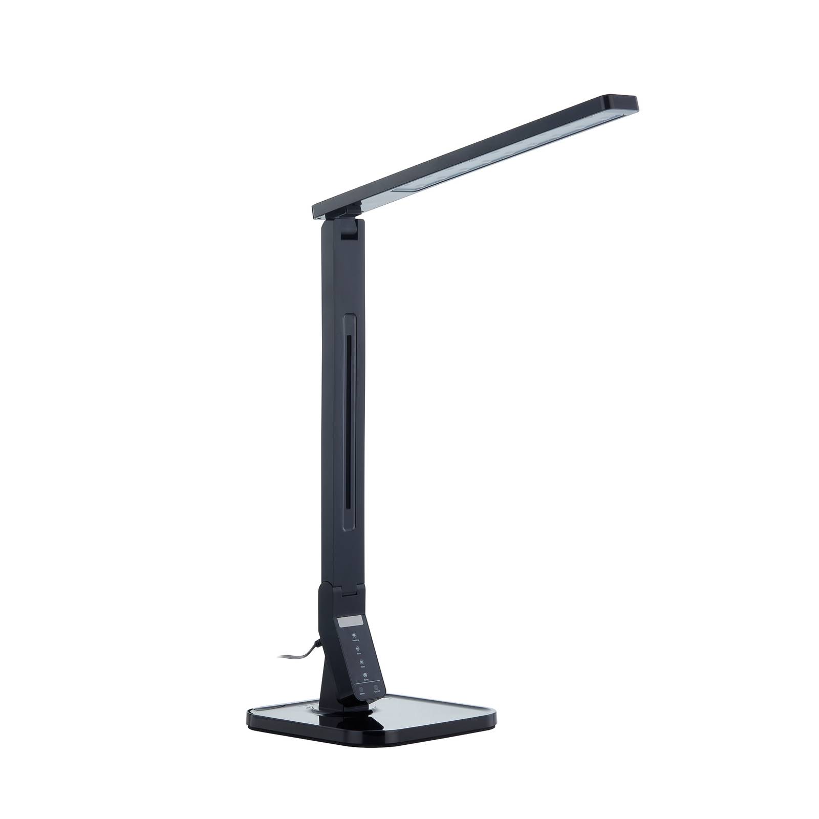 Lindby lampe de bureau LED Eleni, noir, CCT, intensité variable, Lampe ...