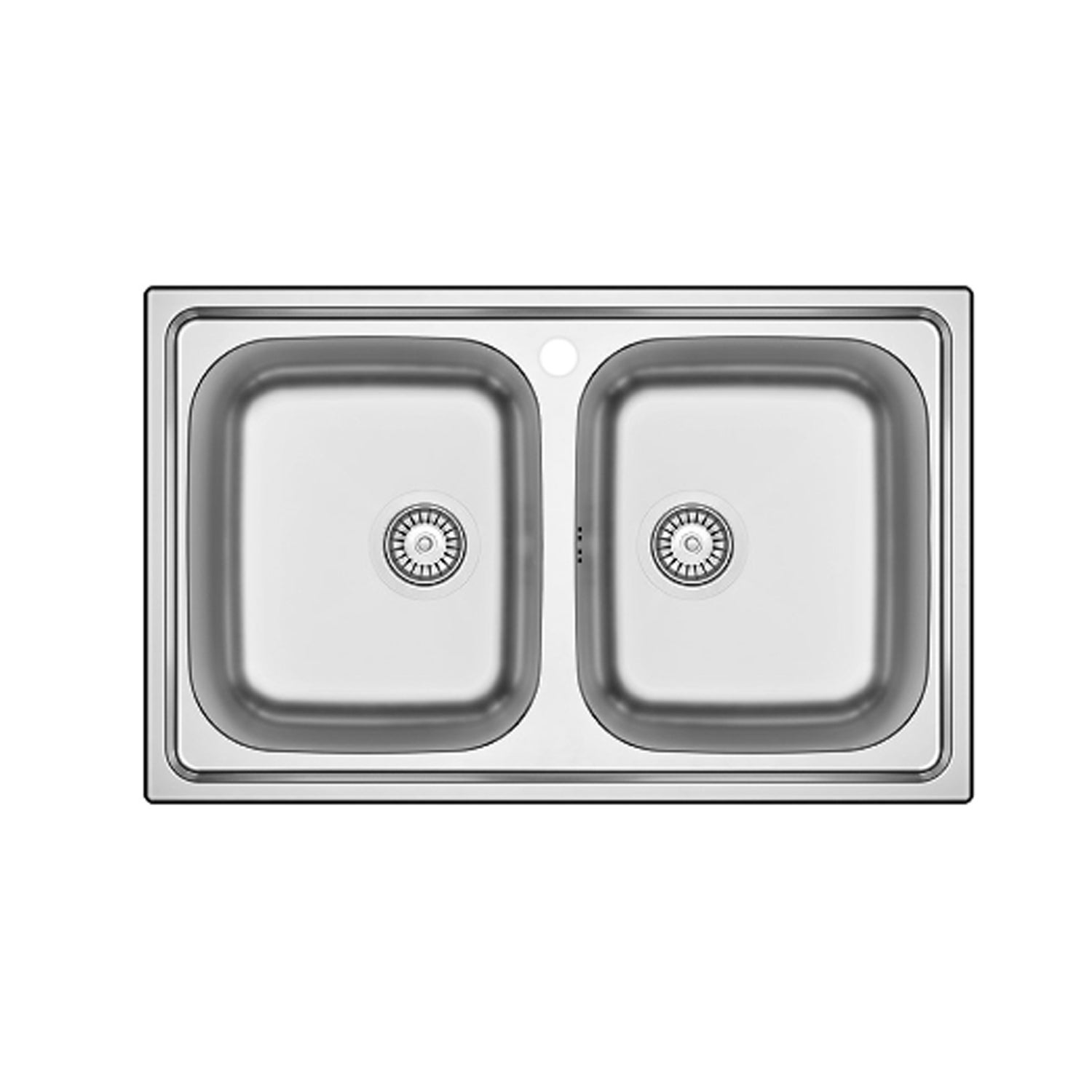 Fregadero encastrable de acero inoxidable 80x50 cm | Leroy Merlin