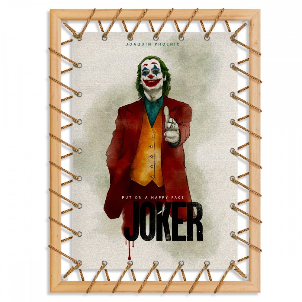 JOKER - Cuadro lienzo tensado sobre bastidor de madera con cuerda de ...
