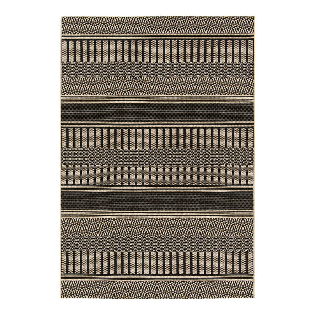 Tapis design en polypropylène Brun 120x170 ACTON | Leroy Merlin