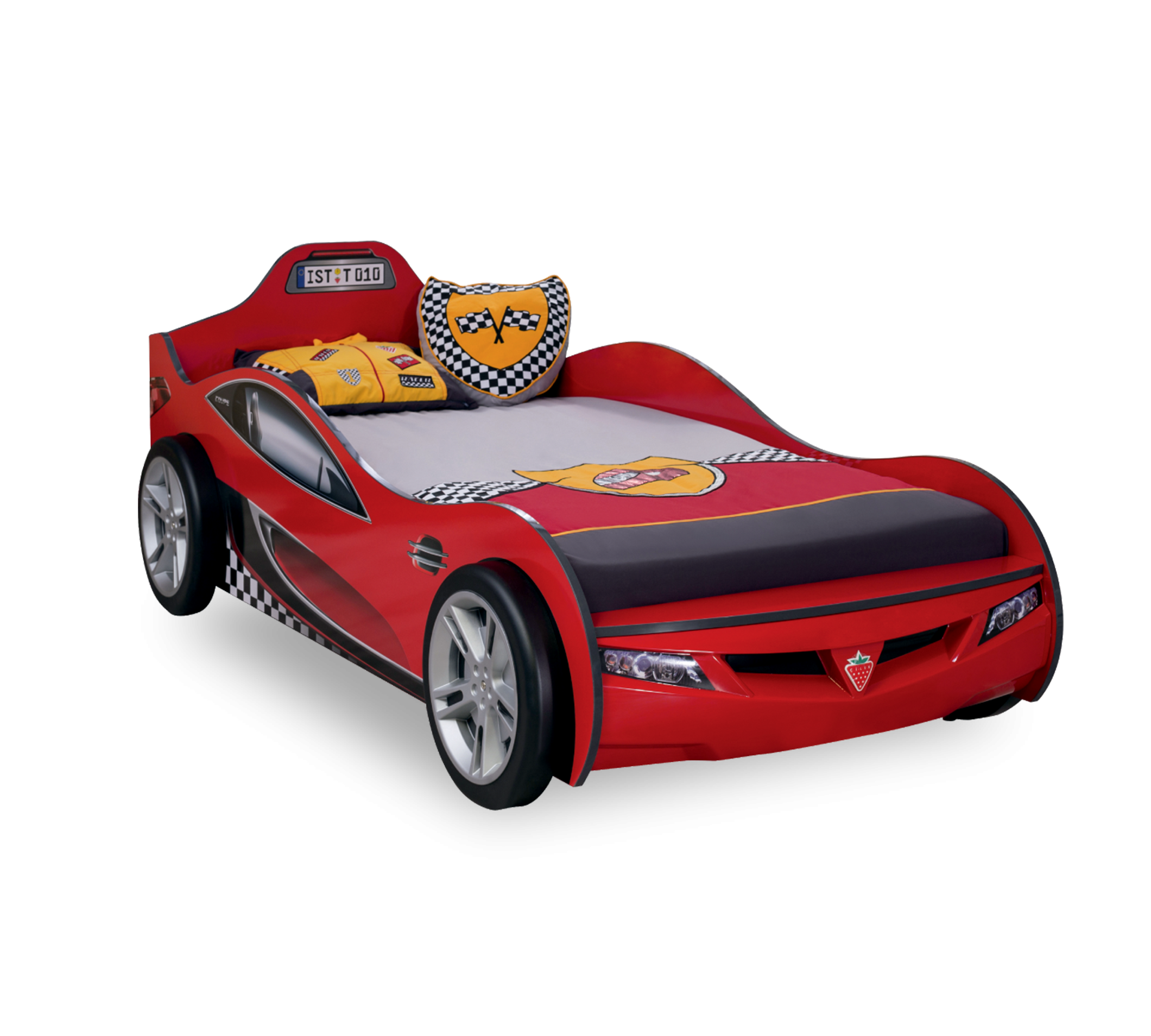 Lit voiture pour enfant Coupe - (rouge) (90x190 cm) | Leroy Merlin