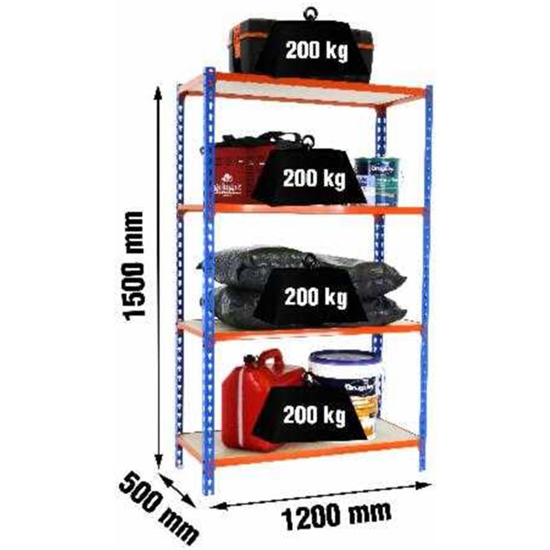 MADERCLICK MEGAPLUS 4/500 1500 BLEU/NARAN/MAD | Leroy Merlin