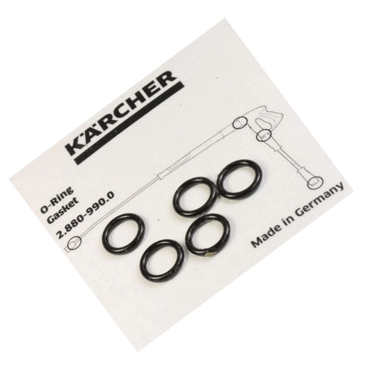 SOS Accessoire Lot de 5 joints torique pour Nettoyeur vapeur KÄRCHER 2.880-990.0, 2.880-296.0 2. ...