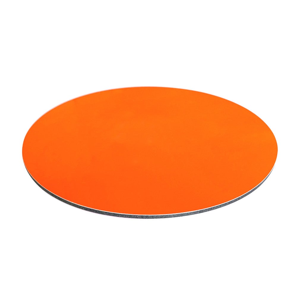 Panneau rond plaque composite aluminium dibond orange, 400mm (40 cm ...