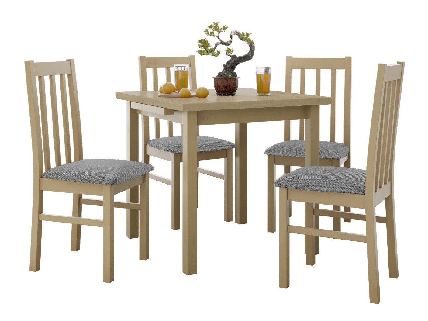 Salle à manger complète Victorville 319, 76x80x80cm, Nombre de chaises ...